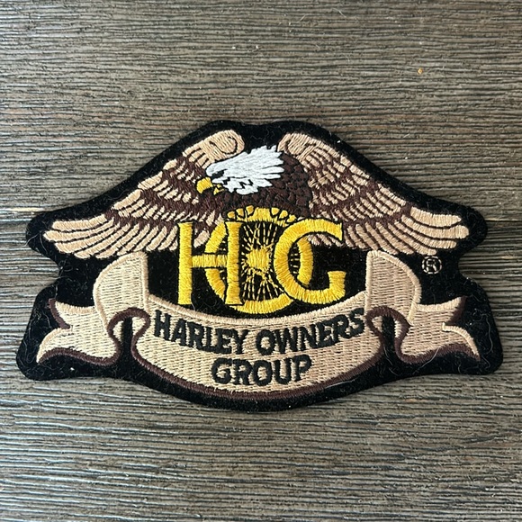 Harley-Davidson | Accessories | Vintage Harley Davidson Owners Group Hog Eagle Back Patch | Poshmark